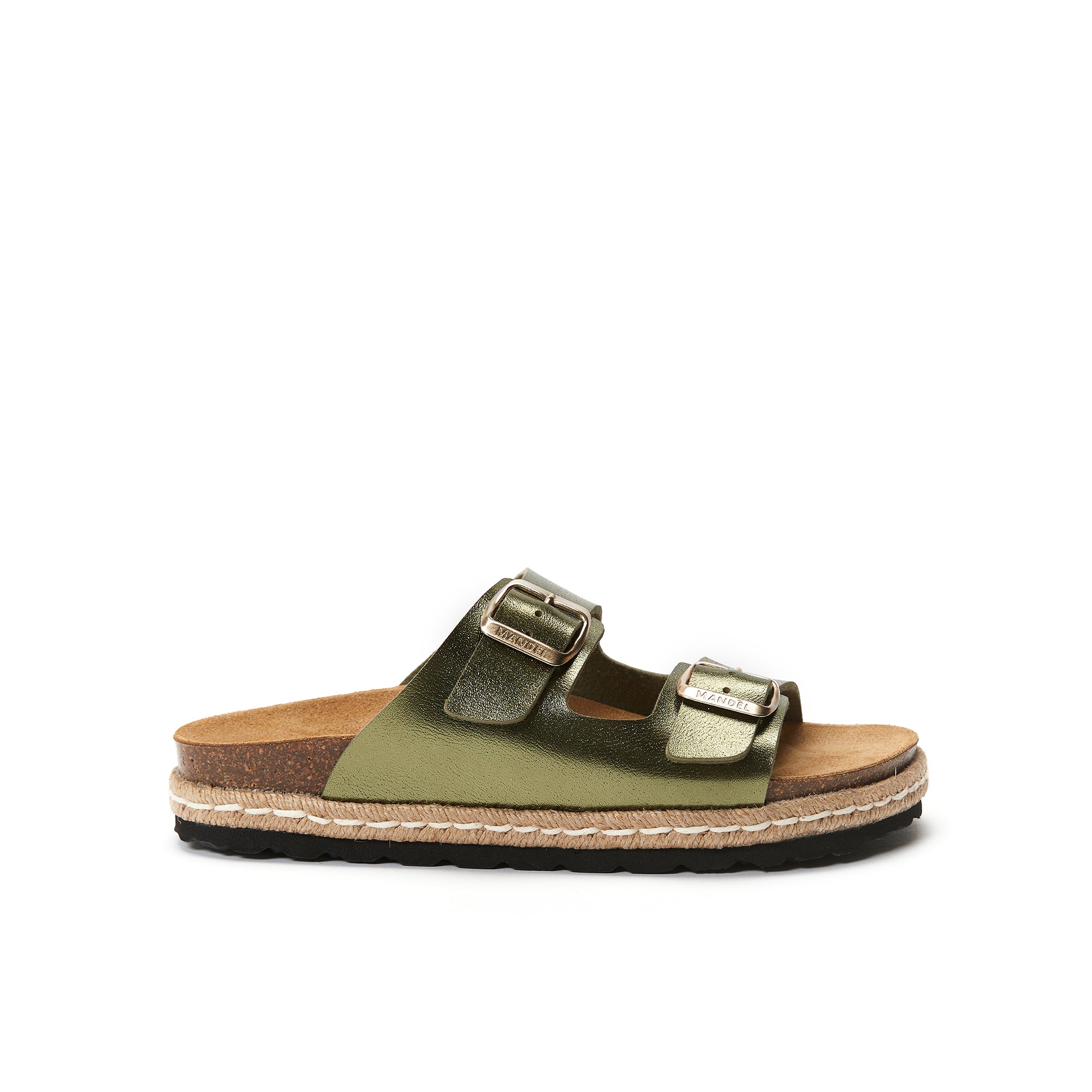 Green platforms ANA made with eco-leather – Mandel Sandals