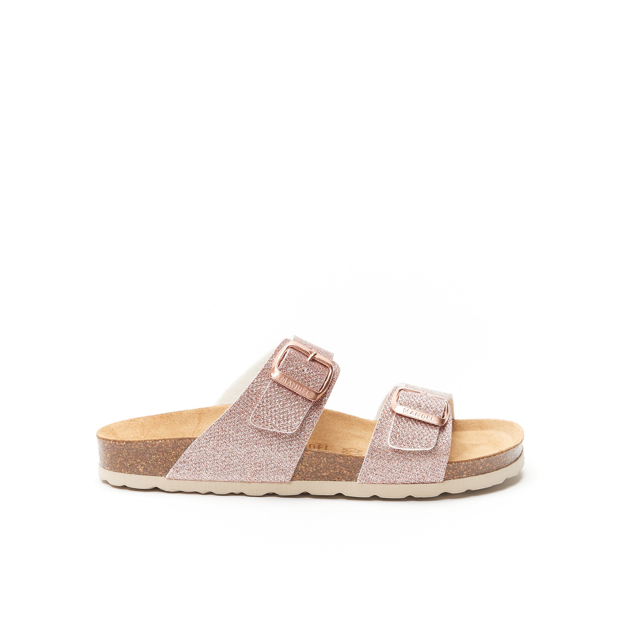 LORA BRILLIANT PINK GOLD – Mandel Sandals